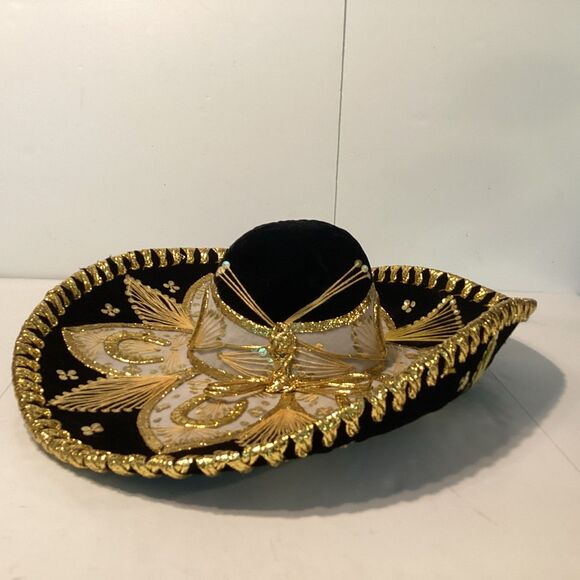 Pigalle | Accessories | Vintage Sombrero Pigalle Xxxxx Mariachi Black ...